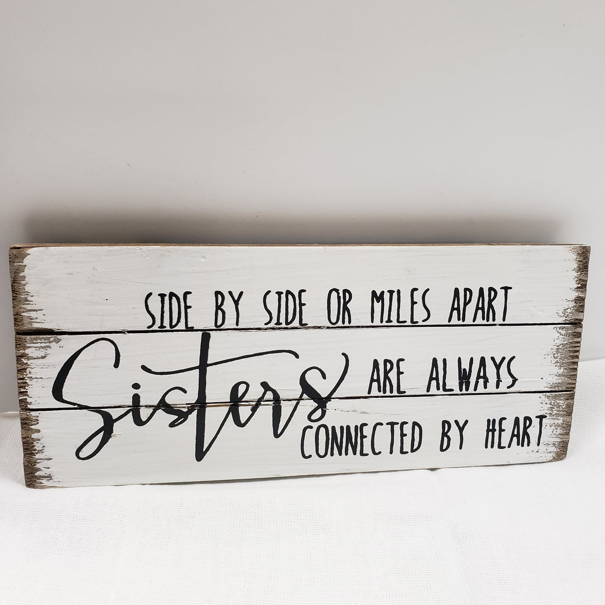 Side By Side Sisters Sign – Dove and Arrow